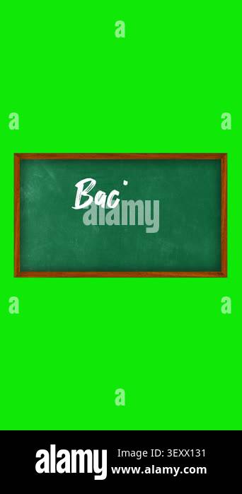 Animated Back to School Chalkboard on green screen Background, Ideal ...