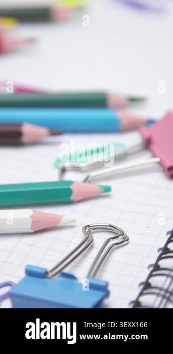 Selective Focus on Colorful Stationery for Back to School, Featuring ...