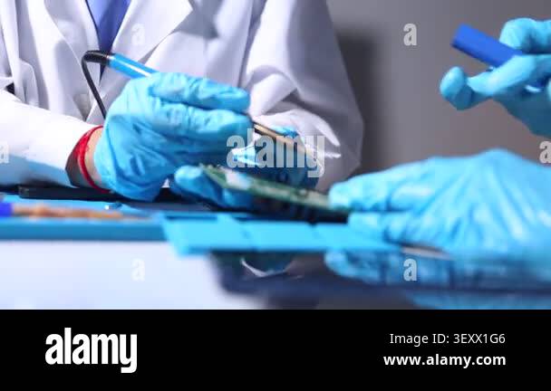 doctor working at the hospital, medical technology background Stock ...
