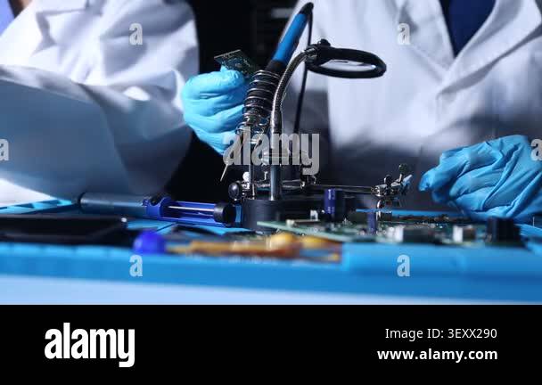 the process of the production of a car engine, close - up Stock Video ...