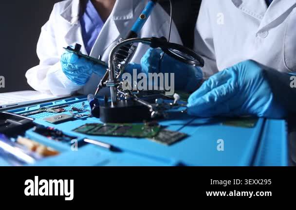 close up of technician repairing computer Stock Video Footage - Alamy