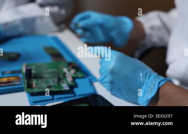 the man in the repair service Stock Video Footage - Alamy
