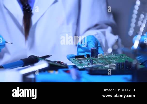 scientist in laboratory. science and technology. laboratory Stock Video ...