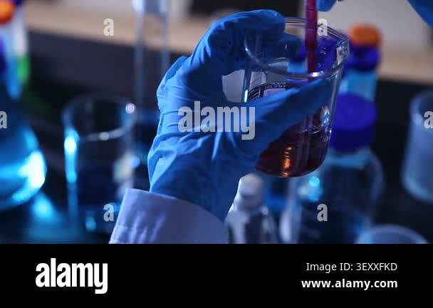 scientist working with a laboratory Stock Video Footage - Alamy