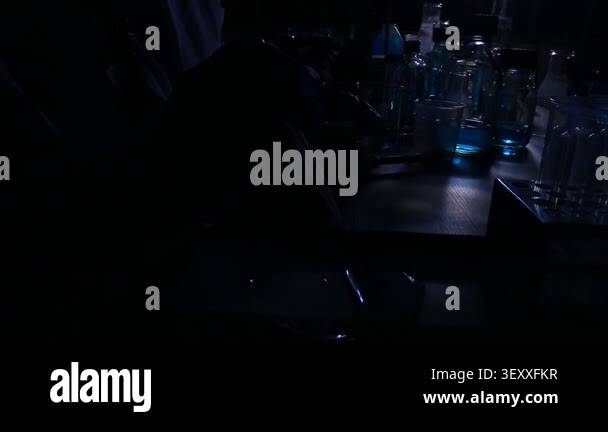 laboratory glassware in a chemical laboratory Stock Video Footage - Alamy