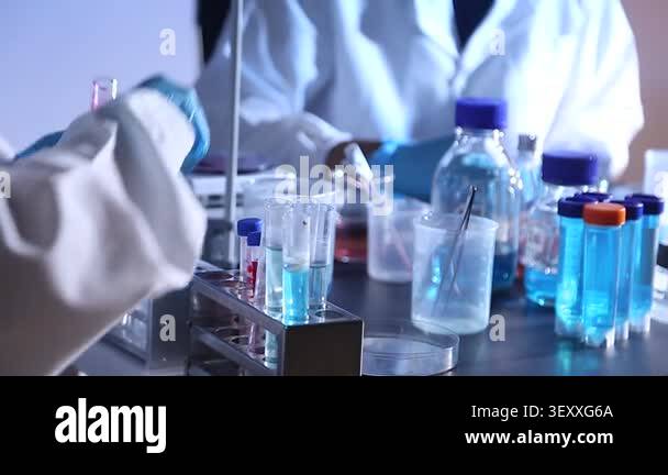 laboratory assistant in a lab Stock Video Footage - Alamy
