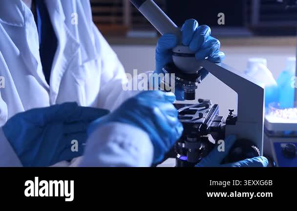 scientist working in a lab Stock Video Footage - Alamy