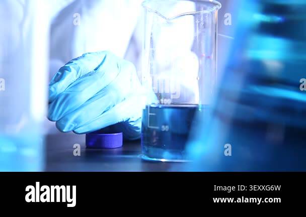 chemical laboratory test tube Stock Video Footage - Alamy