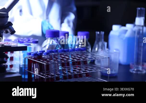 scientist working in the laboratory Stock Video Footage - Alamy