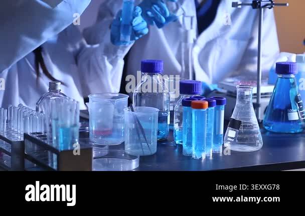 laboratory assistant in the laboratory Stock Video Footage - Alamy