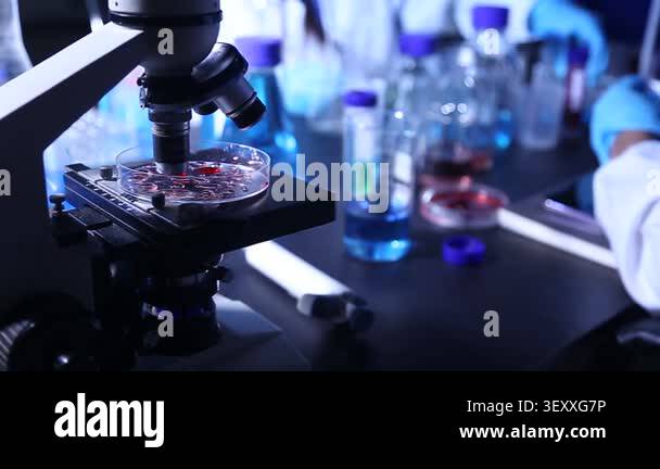 medical equipment and research in the laboratory Stock Video Footage ...