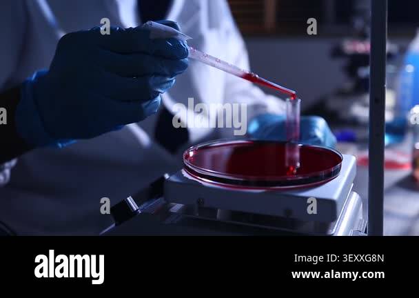 scientist with a test tube Stock Video Footage - Alamy
