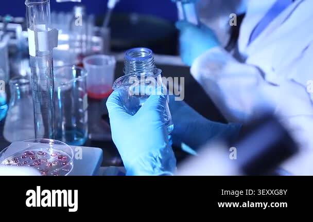 laboratory research, laboratory, chemical test Stock Video Footage - Alamy