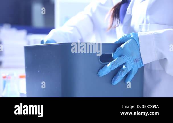 close up of scientist in lab Stock Video Footage - Alamy