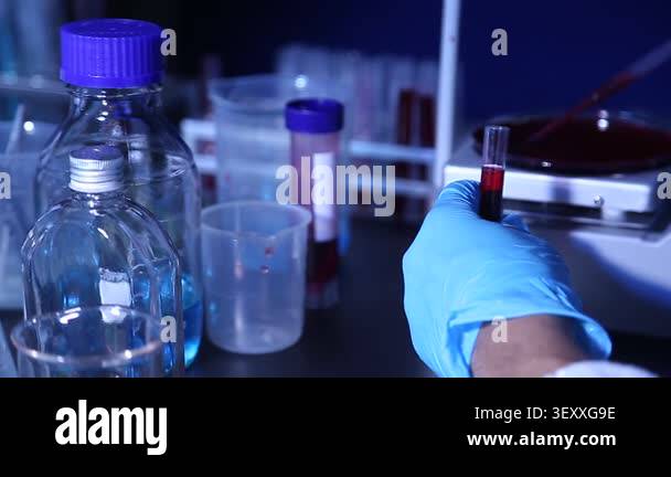 scientist in a laboratory Stock Video Footage - Alamy