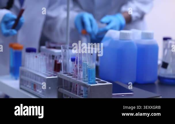 laboratory assistant in laboratory Stock Video Footage - Alamy