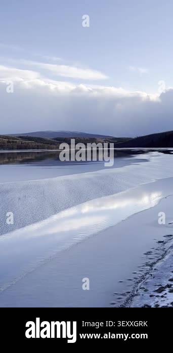 Wind blowing water at Bolio Lake on an autumn day in Alaska Stock Video ...