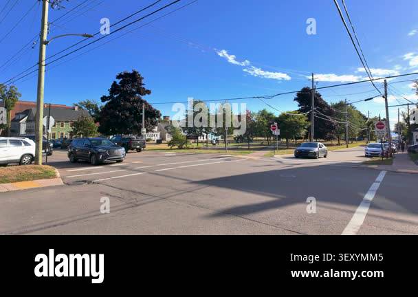 Charlottetown Canada, 7th September 2025: Slow motion footage of street ...