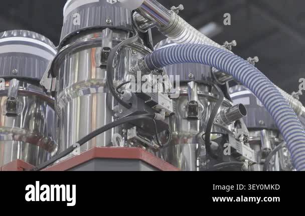 Plastic pellet vacuum loader in automated material handling system ...