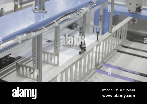 Industry machine working, Plastic bag shopping bag production machine ...