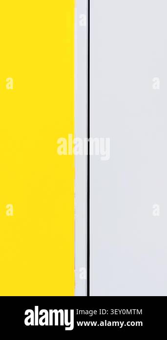 Minimal abstract background with yellow and white horizontal line ...