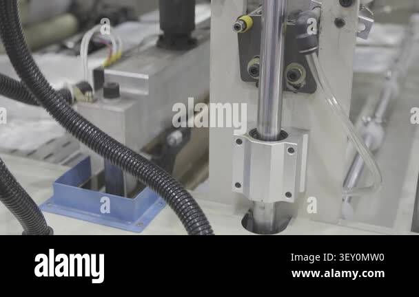 Industry machine working, Plastic bag shopping bag production machine ...