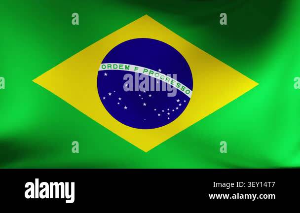 flag of brazil waving in the wind. high quality image Stock Video ...
