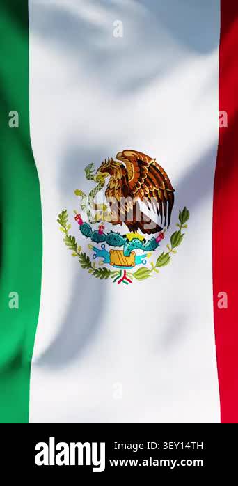 mexico flag on a beautiful background Stock Video Footage - Alamy