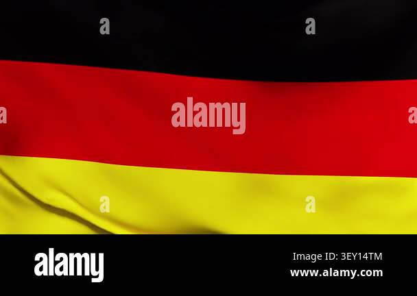 germany flag waving in wind. 3 d realistic illustration of flag of the ...