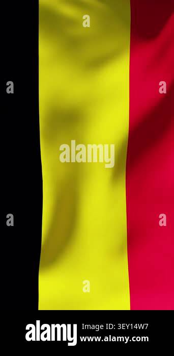 waving flag of belgium Stock Video Footage - Alamy