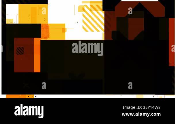 4K Video overlay abstract background animated futuristic HUD basic ...