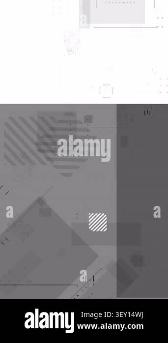 4K Vertical video UHD high-speed basic geometric overlay animation ...