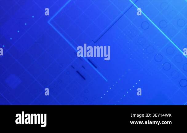 4K Video overlay abstract background animated futuristic HUD basic ...