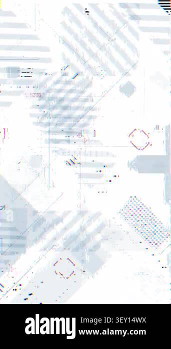 4K Vertical video overlay abstract background animated futuristic HUD ...