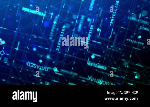 Abstract technology background featuring artificial intelligence ...