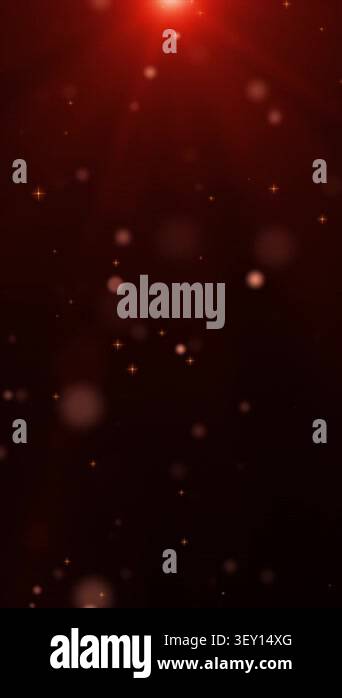 Vertical video abstract background a warm red light source from above ...