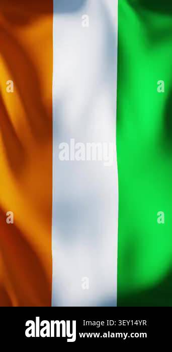 ireland flag, 3 d render Stock Video Footage - Alamy