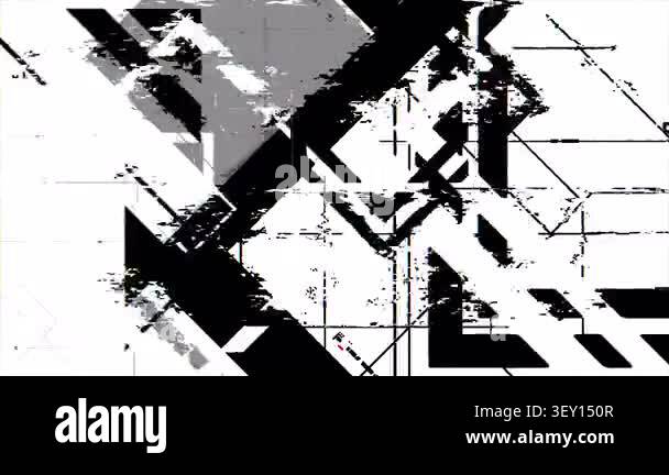 4K Video overlay abstract background animated futuristic HUD basic ...