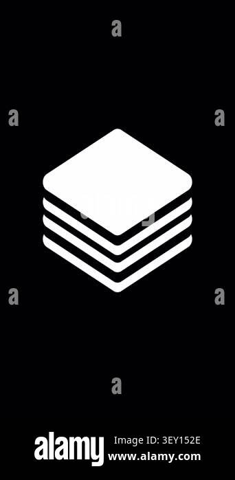 4K Vertical video animated stack box video overlay featuring minimal ...