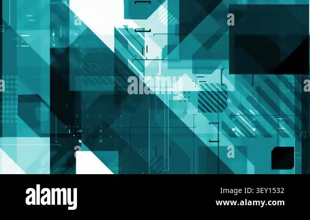 4K UHD high-speed basic geometric overlay animation featuring clean ...