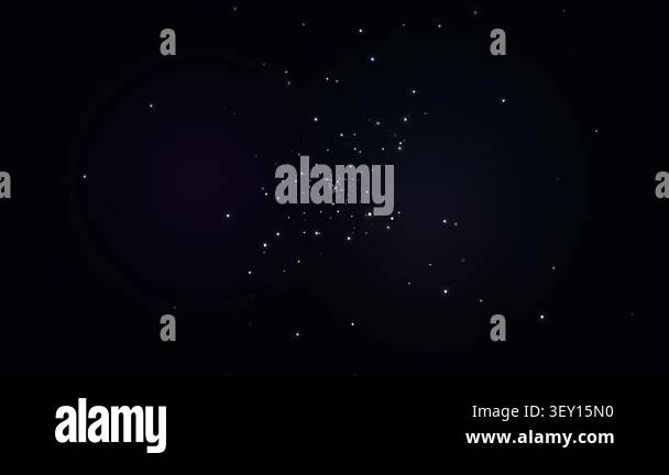 Seamless Looping Cosmic Nebula and Star Cluster in Deep Space. Slow ...