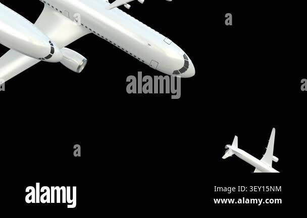 Animated Airplane Overlay Aviation Simple Transition One Side Diagonal ...