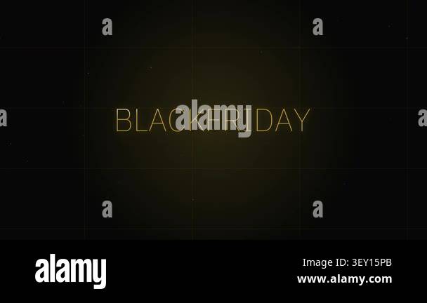 Luxury Black Friday Text Animation on Dark Background 4K. Elegant ...