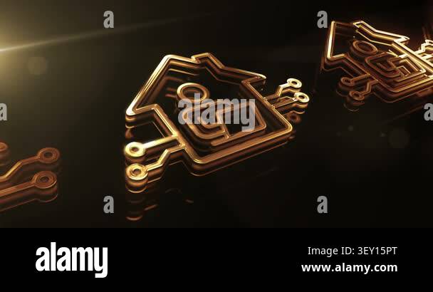 Remote work freelancer golden metal shine symbol concept. Spectacular ...