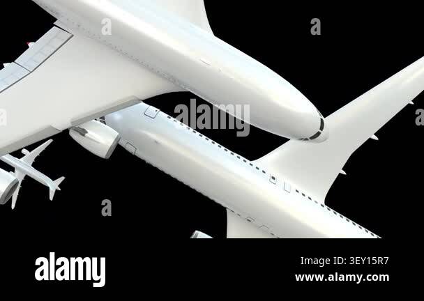 Animated Airplane Overlay Aviation Simple Transition Two Side Diagonal ...