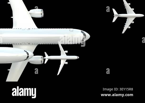 Animated Airplane Overlay Aviation Simple Transition One Side ...