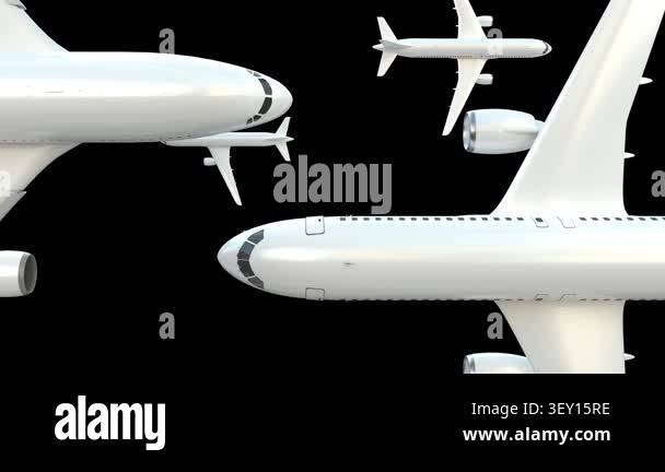 Animated Airplane Overlay Aviation Simple Transition Two Side ...