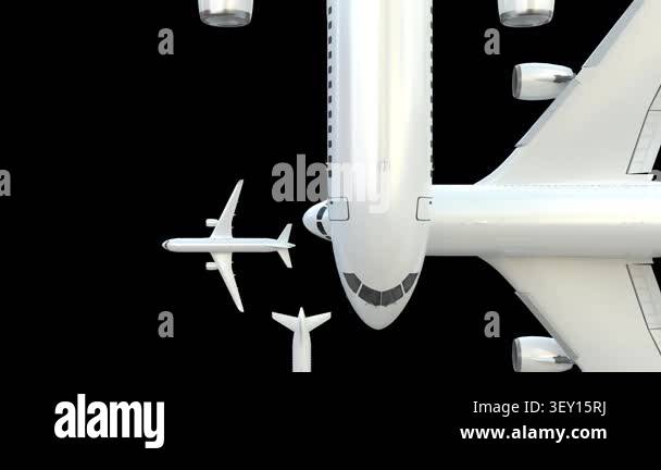 Animated Airplane Overlay Aviation Simple Transition Two Side ...