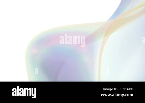 Loopable 3D Animation - Abstract Iridescent Colorful Glass Fluid Wave ...