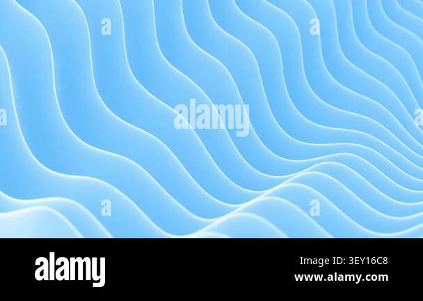 Abstract 3D Light Blue Wavy Pattern Background Seamless Loop Animation ...